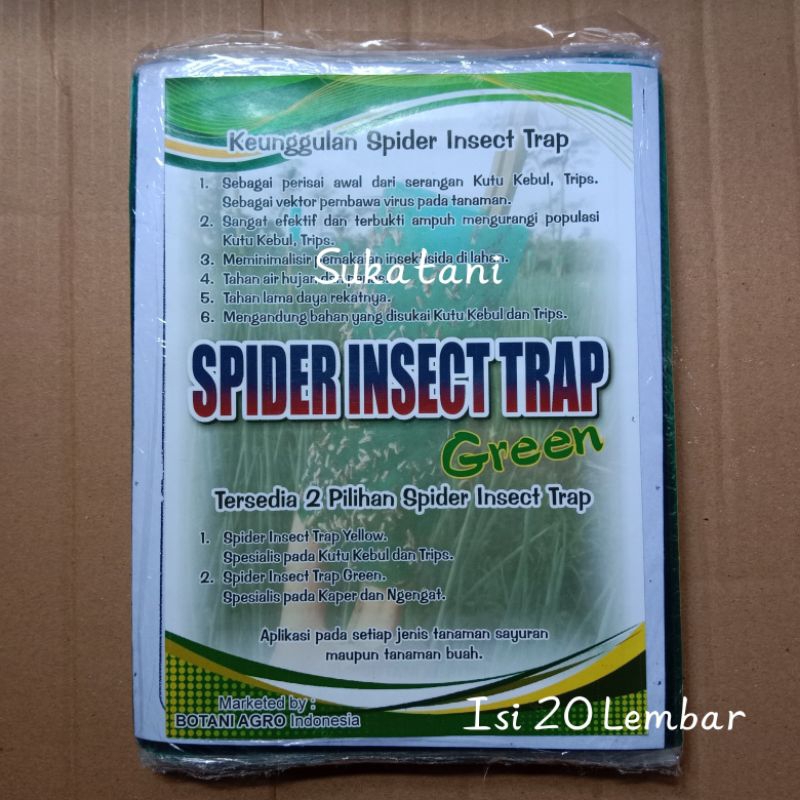 Jual SPIDER INSECT TRAP Alat perangkap Hama Kaper Dan Kutu. Isi 20 ...