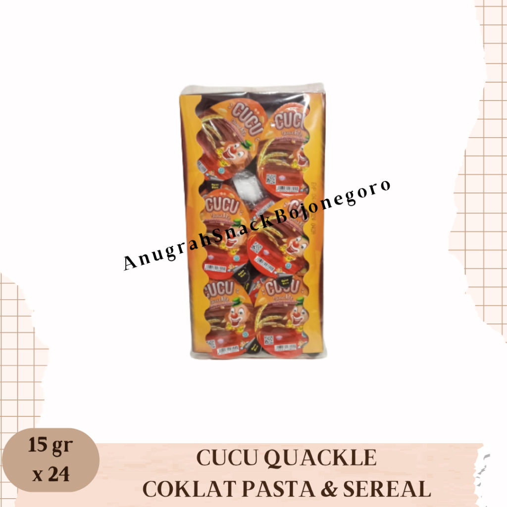 Jual Cucu Quackle Coklat Pasta & Sereal 15gr x 24 | Shopee Indonesia