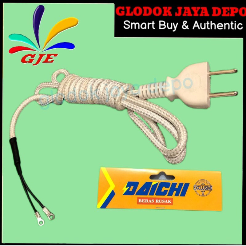 Jual CABLE KABEL SETRIKA HITACHI ORIGINAL PUTIH KEPALA GEPENG | Shopee ...