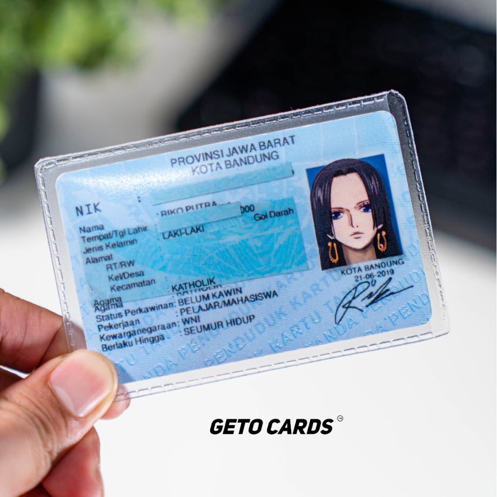 Jual Sampul Pelindung Kartu Anti Gores Untuk KTP ID CARD Design Anime ...