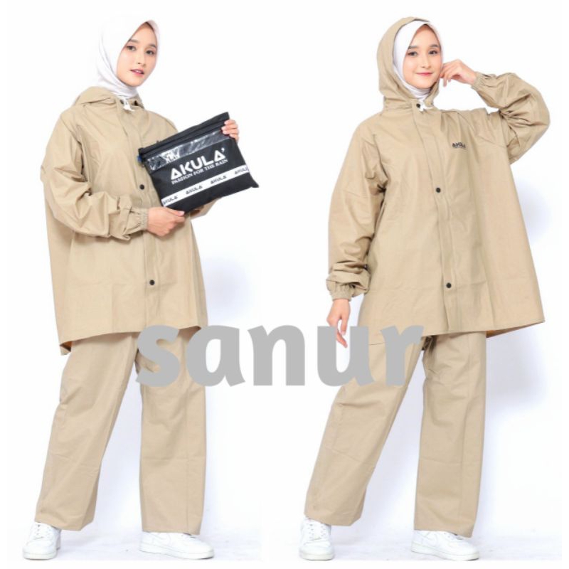 Jual JAS HUJAN AKULA , RAINCOAT Pria Wanita Setelan Baju Celana Terbaik Anti Rembes Bahan Tebal ...