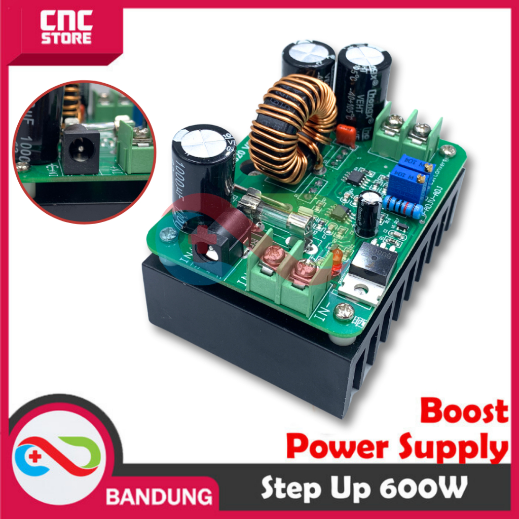 Jual STEP UP 600W CC CV 9-60V TO 12-80V DC BOOST POWER SUPPLY SOLAR ...