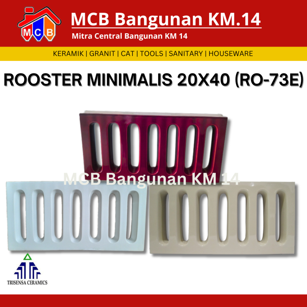 Jual Roster Keramik Trisensa 20X40 Keramik RO 73E/ Lubang angin dinding ...