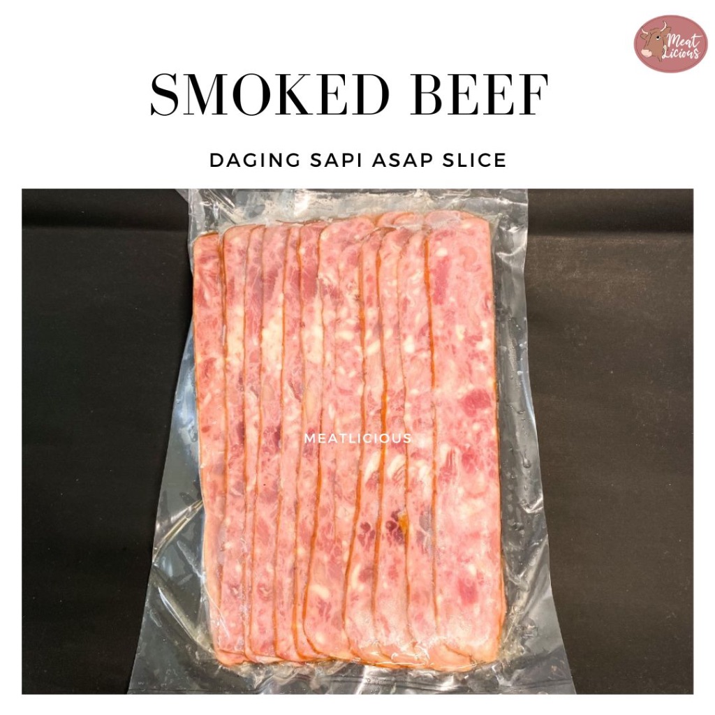 Jual Smoked Beef / Daging sapi Asap 500gr (daging sapi slice) | Shopee ...