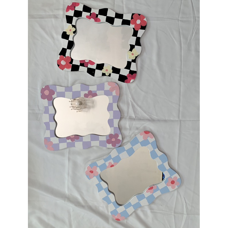 Jual kaca dinding standing mirror cermin aesthetic custom kaca vintage ...