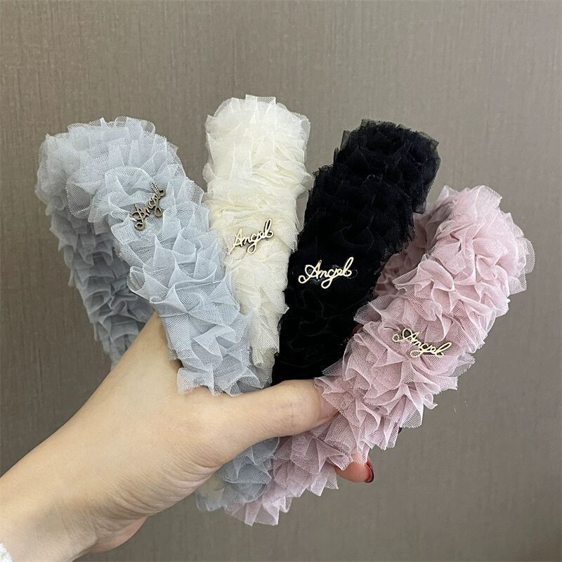 Jual Bando Korea Lebar 3.5cm Bando Wanita Bahan Brokat Bandana Fashion ...