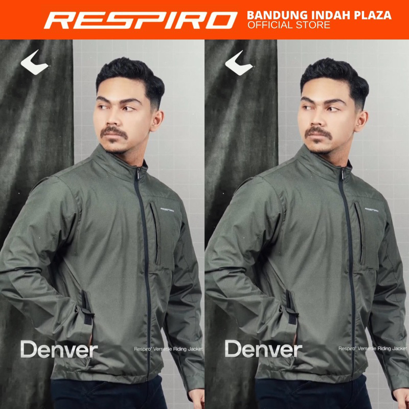 Jual RESPIRO DENVER TR1.3 - Jaket Motor Harian anti Angin | Shopee Indonesia