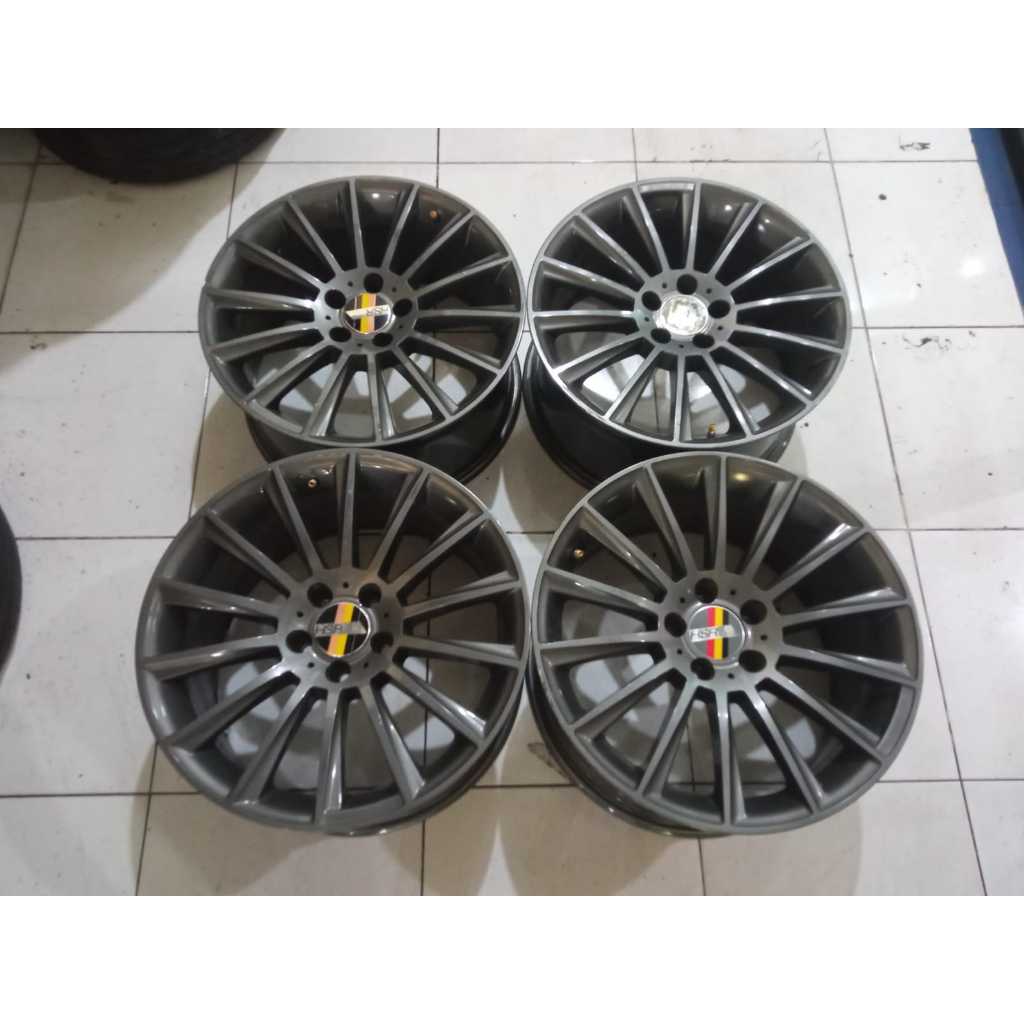 Jual VELG ROSTOCK HSR AMG BLADE RING 18X8,5/9,5 PCD 5X112 PNP BUAT MOBIL INOVA HRV MERCEDES DLL ...