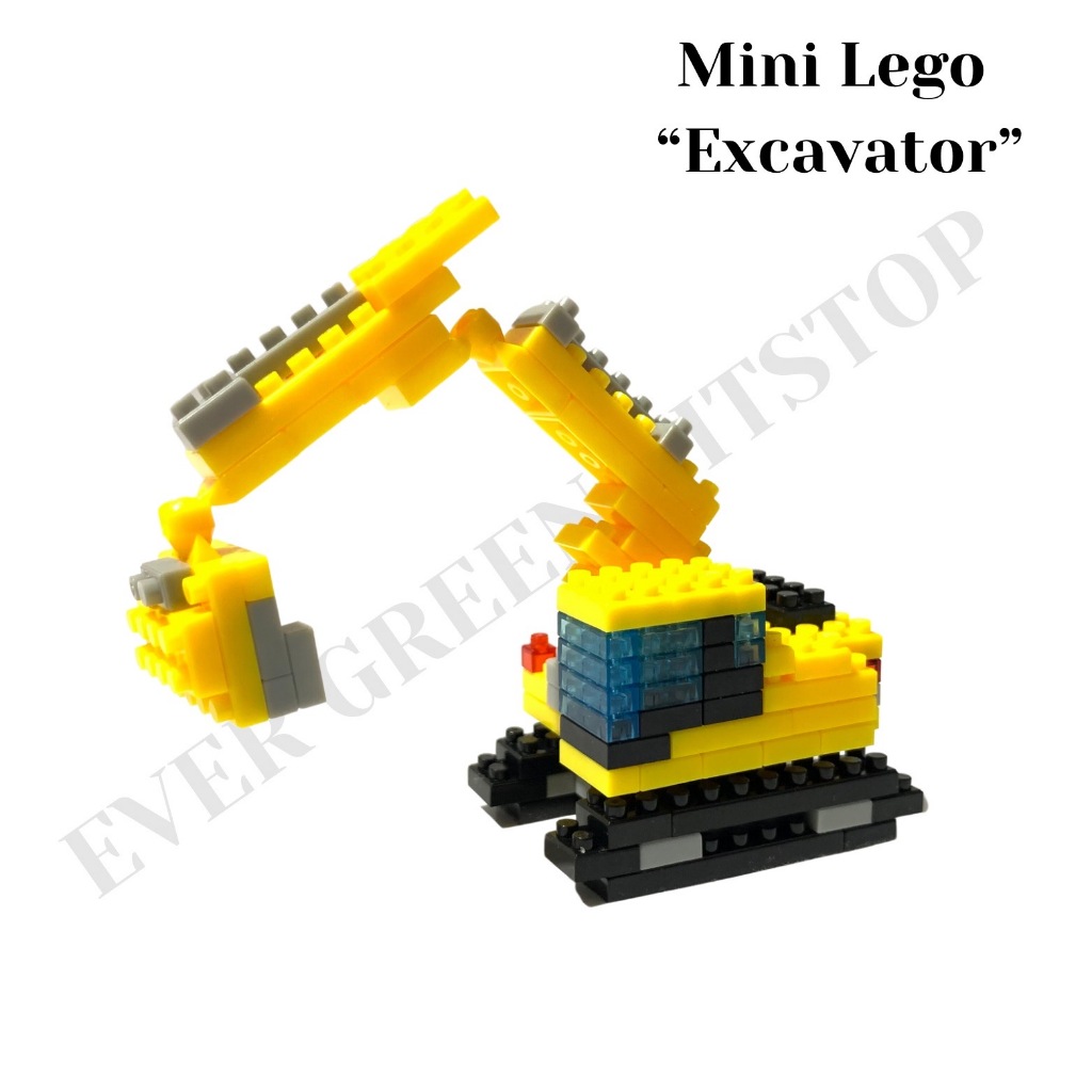 Jual MINI LEGO Excavator Mainan Anak Mini Block / Balok Lucu Karakter ...