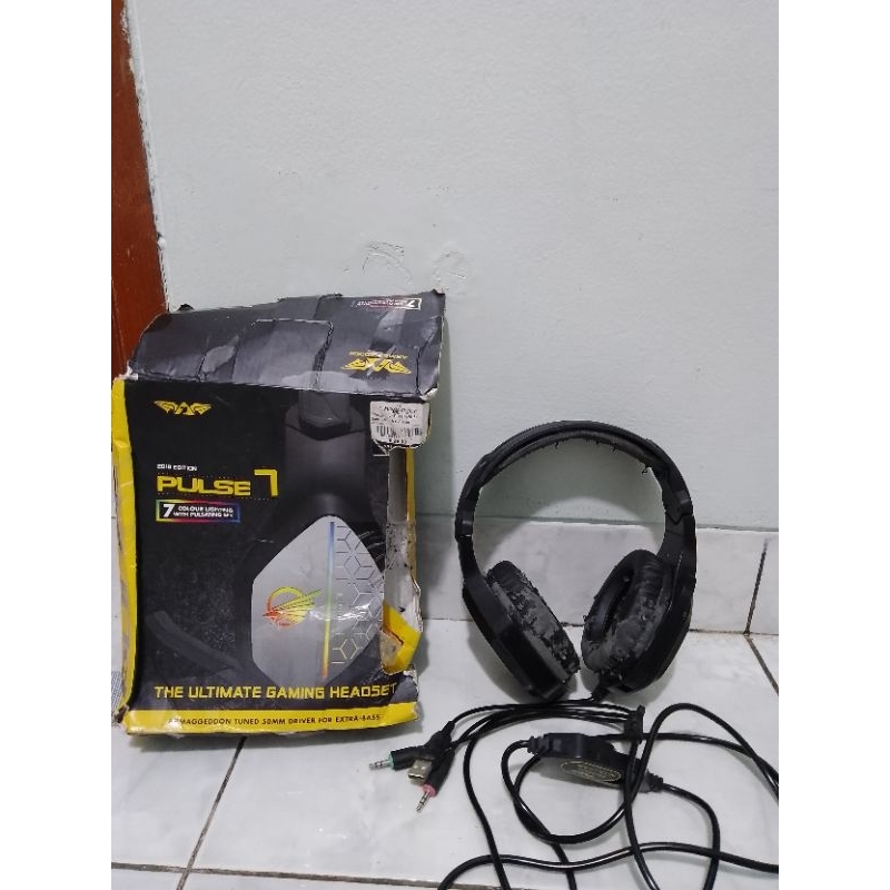 Jual Gaming headphone headset armagedon Pulse 7 Armaggeddon head phone ...