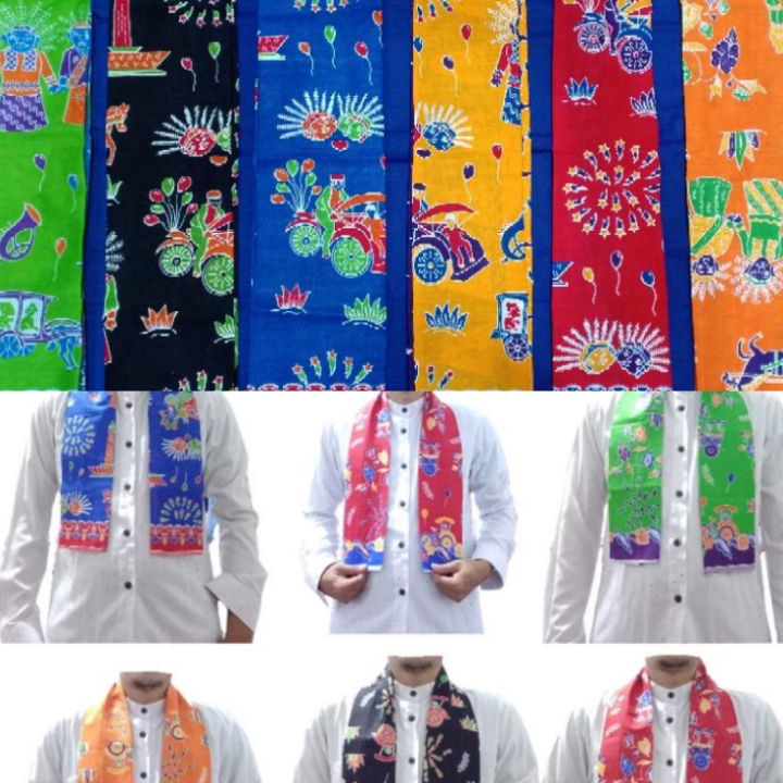 Jual Model Baru Cukin Syal atau Selempang kain Ondel-Ondel Monas Anak ...