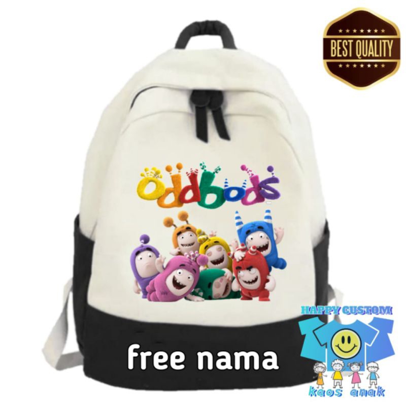 Jual Tas Sekolah anak backpack anak gambar karakter animasi Oddbods ...
