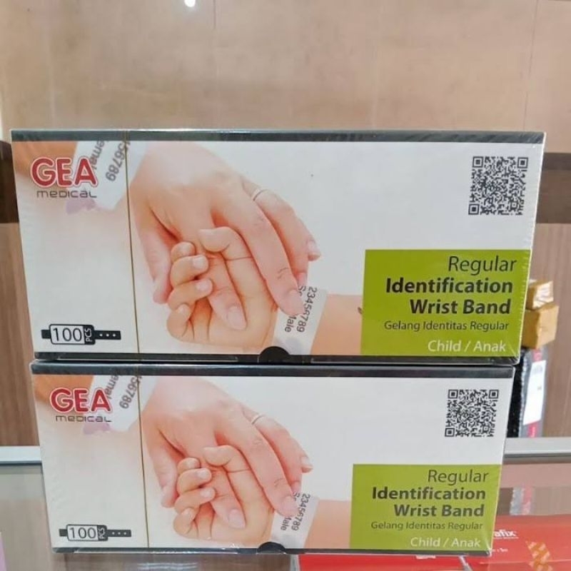 Jual ID Band Gea / Gelang Identitas Pasien(1Box Isi 100) | Shopee Indonesia