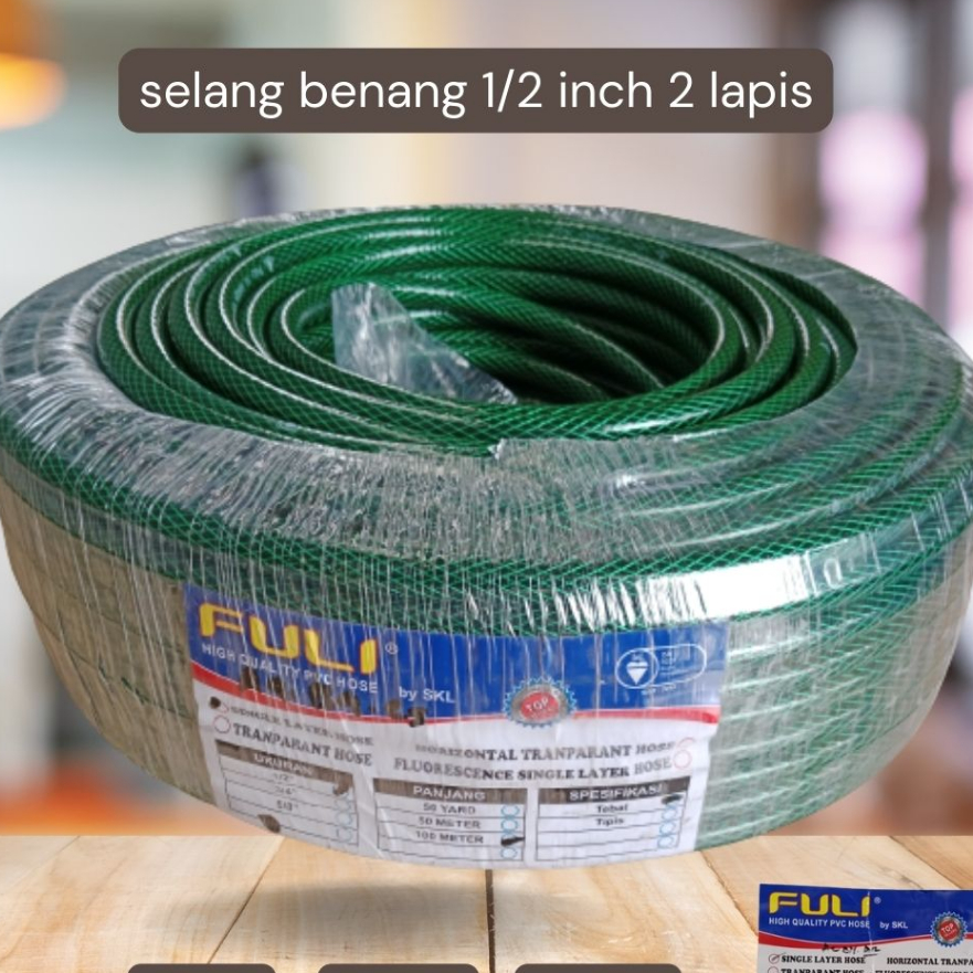 Jual Restock Selang Air Serat Benang 2 Lapis Fuli 5 Meter,10 Meter,15 ...