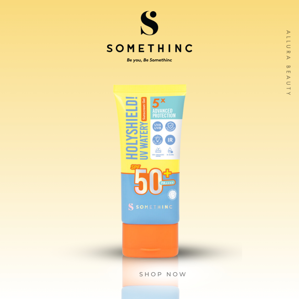 Jual [New] SOMETHINC Holyshield! UV Watery Sunscreen Gel SPF 50+ PA ...
