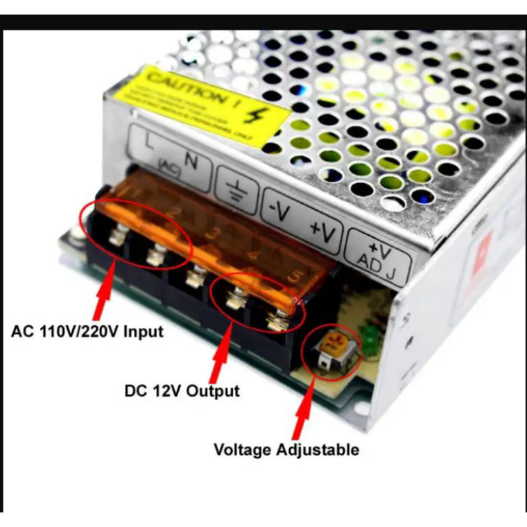 Jual 3.3 Product HOT Power supply adaptor switching 12V 5A murni ...