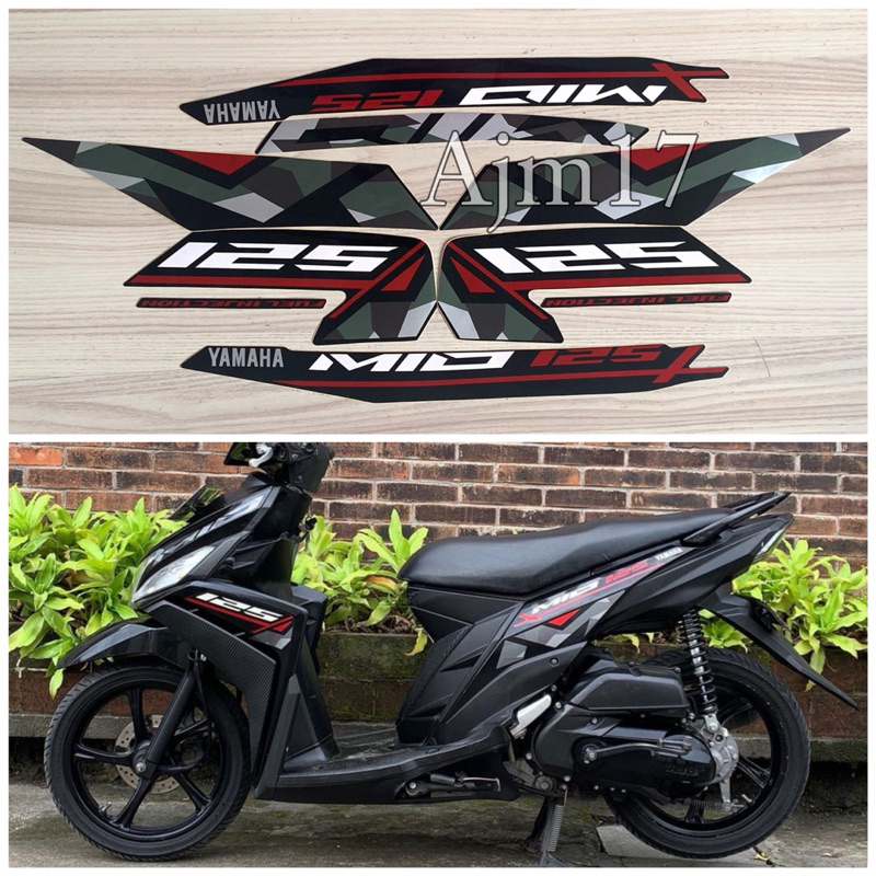 Jual STIKER STRIPING MIO M3 2016 HITAM | Shopee Indonesia