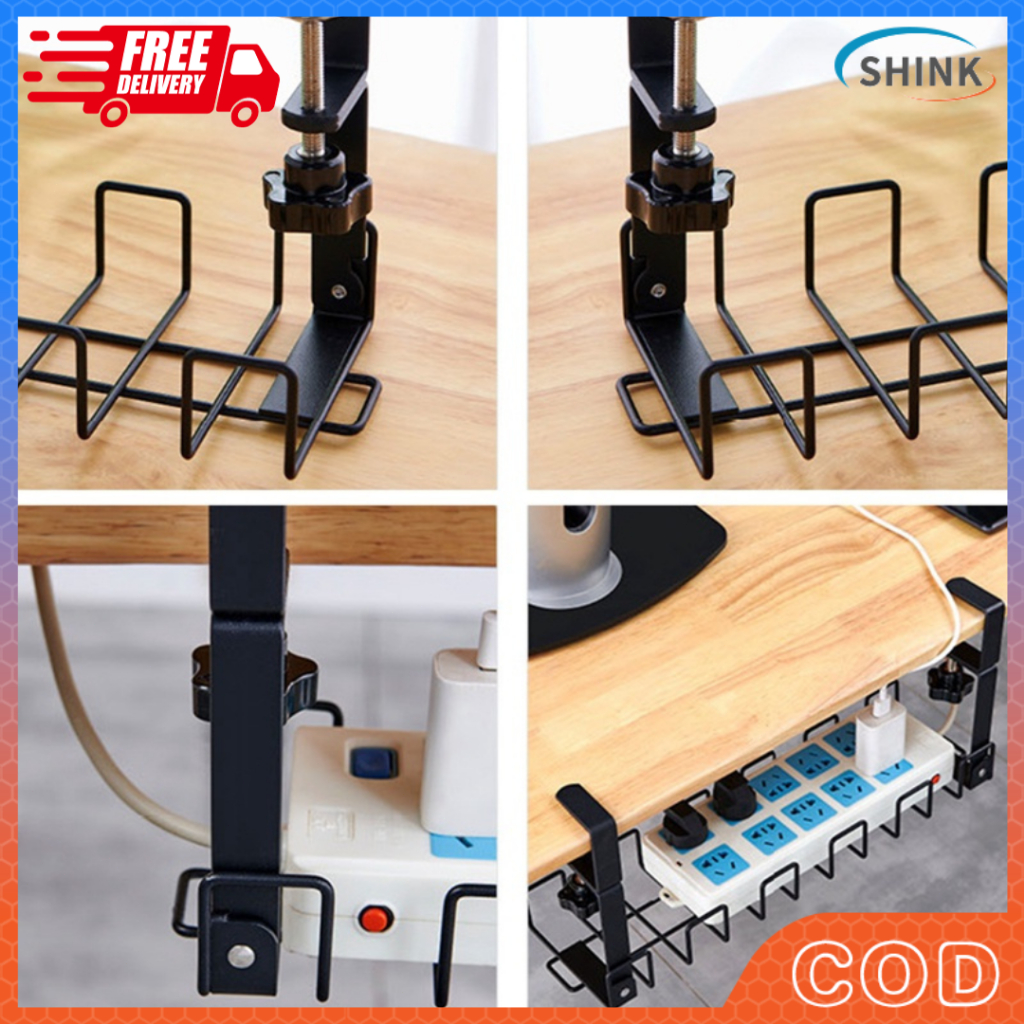 Jual SHINK TOKO Cable Management Tray Desk Organizer Tidak Perlu Bor ...