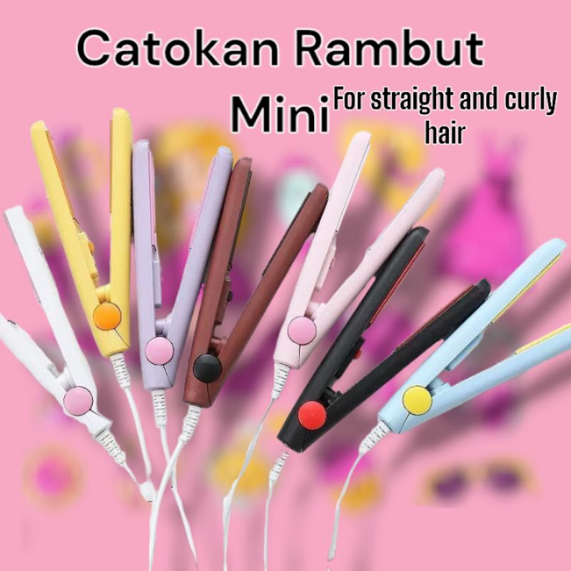 Jual Catokan Mini 2in1 Bisa Lurus Dan Curly Alat Catok Rambut Mini ...