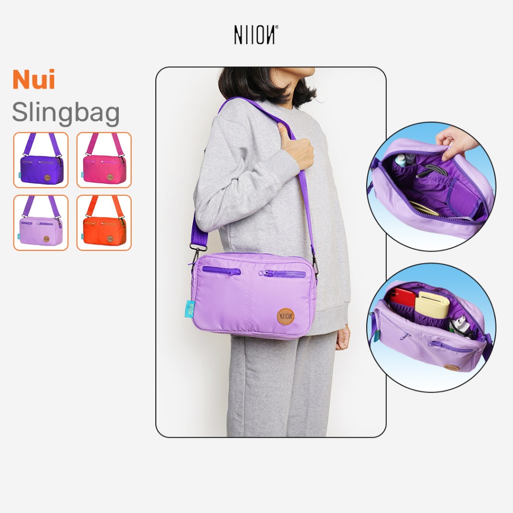 Jual Niion Nui New Colors Sling Bag / Tas Selempang Multifungsi Wanita ...