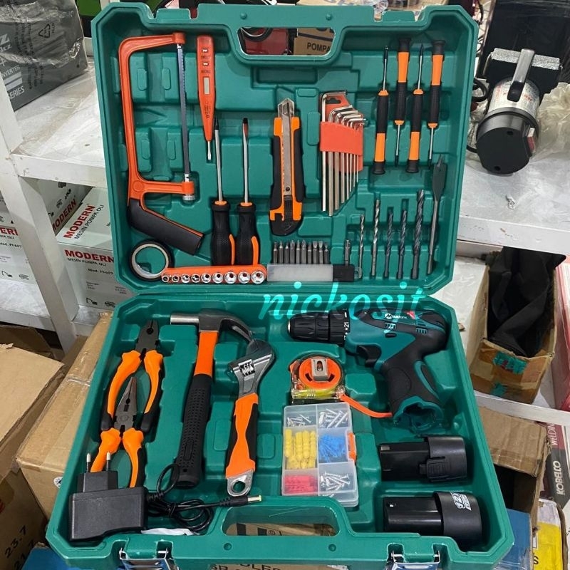 Jual Mesin bor cas tool set Mailtank SH310 SH 310 cordless drill bor ...