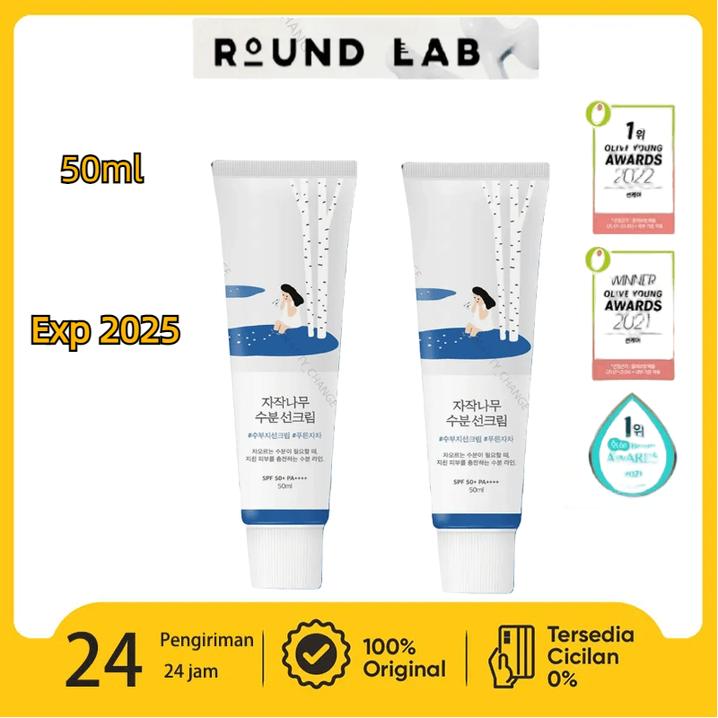 Jual Round Lab Sunscreen 50ml-ROUND LAB Birch Juice Moisturizing Sun ...