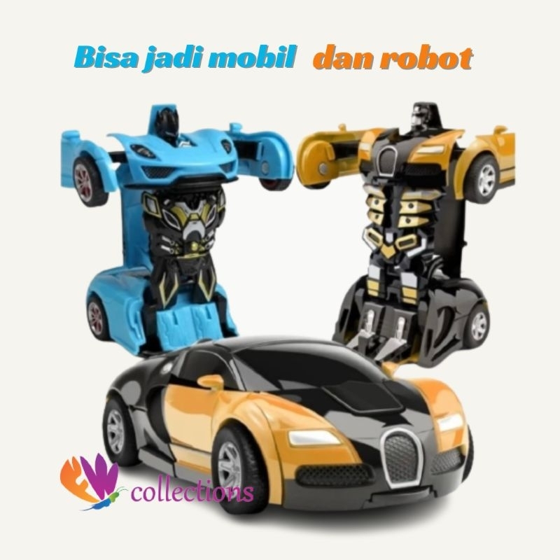 Jual (Bisa COD) Mainan Anak Mobil Transformasi Robot Bisa Berubah ...