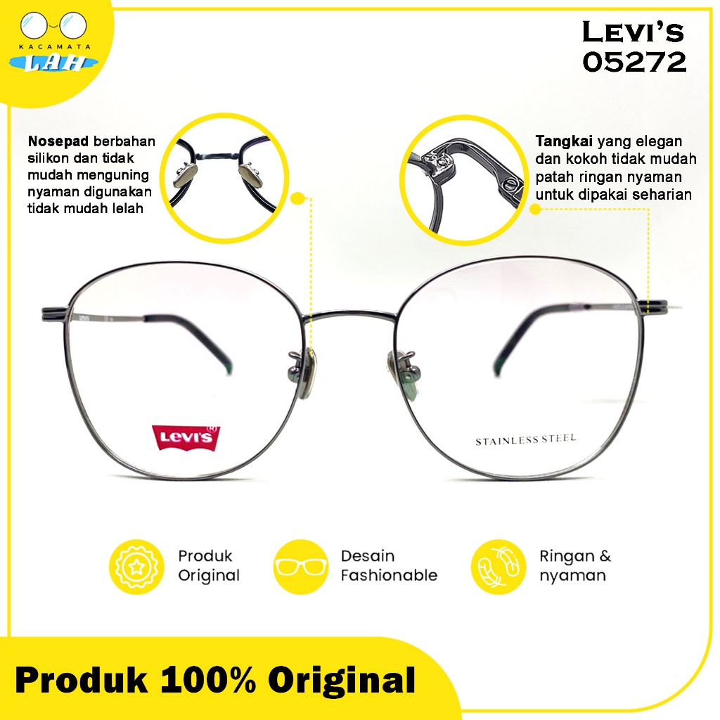 Jual Frame kacamata LEVI’S - 05272 100% Asli | Shopee Indonesia