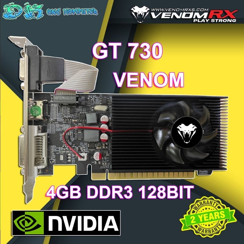 Jual Vga Nvidia VenomRx GT 730 4Gb Ddr3 | Shopee Indonesia