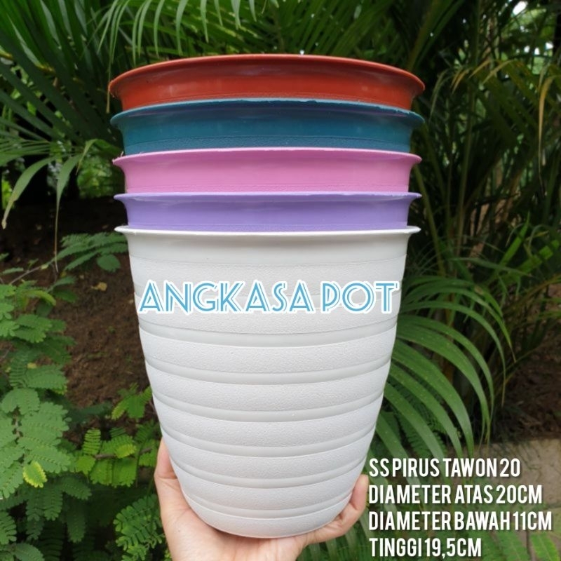 Jual Pot TAWON PIRUS 20 JM RUBY Pot bunga tinggi Pot tanaman bagus ...