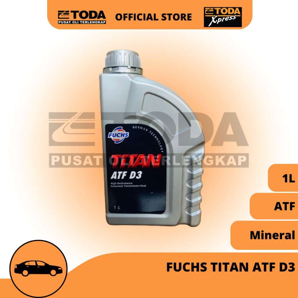 Jual Oli Transmisi Matic Fuchs Titan ATF D3 1 Liter Original | Shopee ...