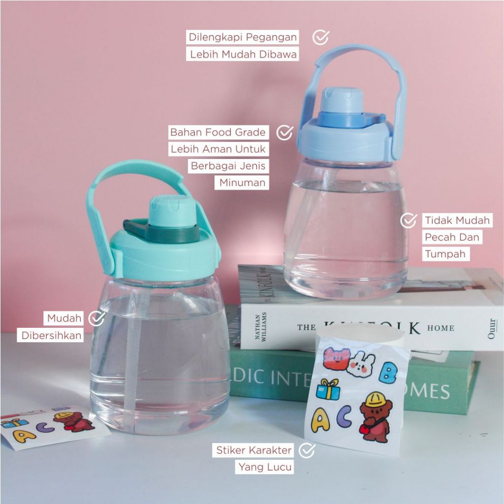Jual Botol Anak dan Dewasa Jumbo Bahan Plastik Tebal 1300 ml | Shopee ...