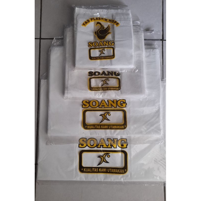 Jual Plastik HD Kantong kresek putih susu SOANG ukuran 17/24//35/40 ...