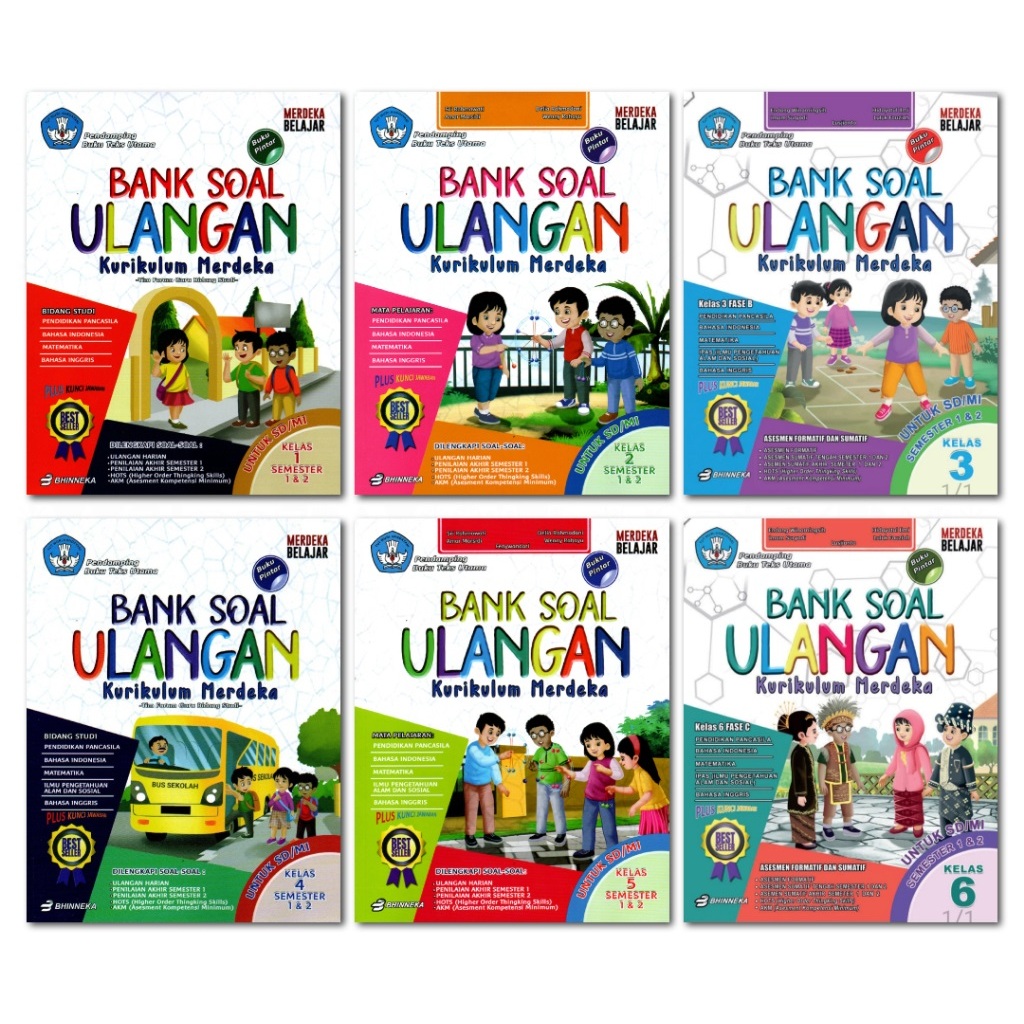 Jual Bank Soal Ulangan SD Kelas 1, 2, 3, 4, 5 & 6 (Kurikulum Merdeka - Semester 1 & 2) | Shopee ...