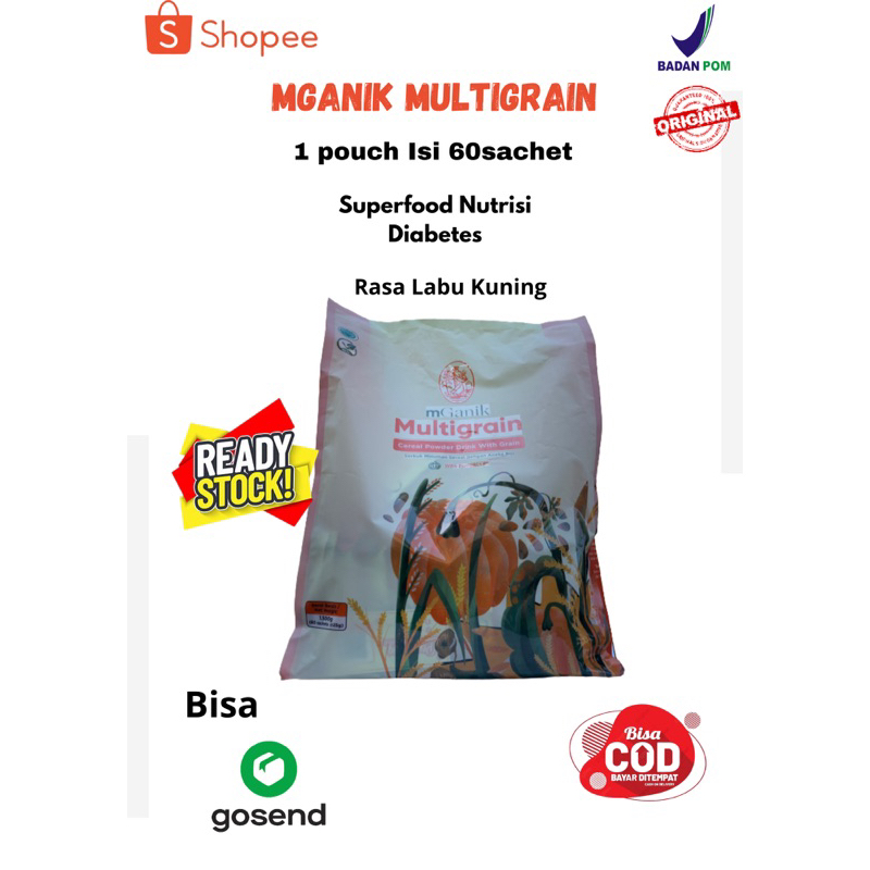 Jual mganik multigrain 60 sachet, mganik multigrain original, mganik ...