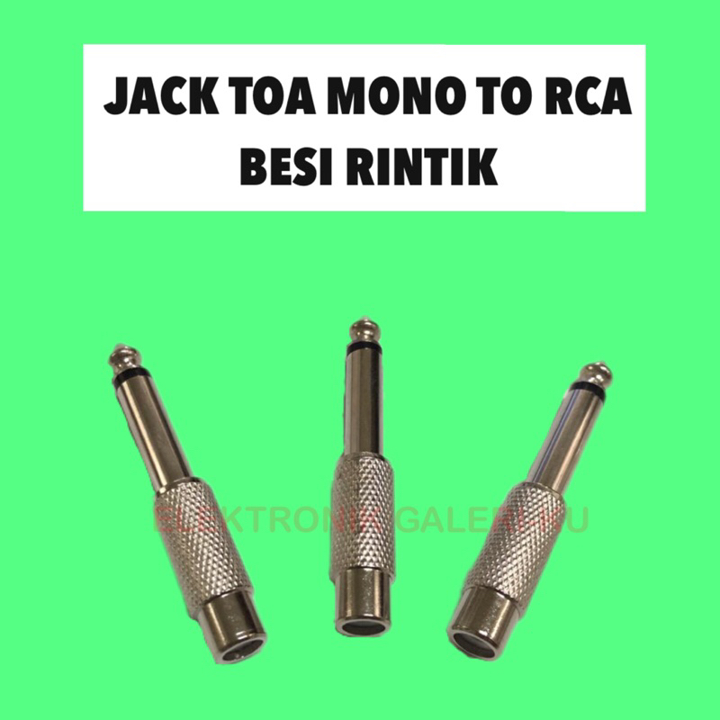 Jual JACK TOA MONO TO RCA BESI RINTIK | Shopee Indonesia