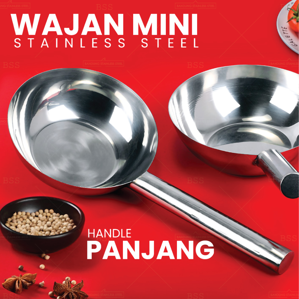 Jual Wajan Mini Murah Gagang Satu Chef Wok Long Handle Penggorengan ...
