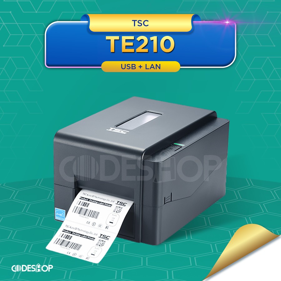 Jual Printer Thermal Transfer TSC TE-210 Cetak Resi Label Harga Toko ...