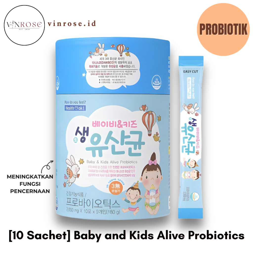 Jual [10 Sachet] Baby and Kids Alive Probiotics Korea/ Probiotik Anak ...