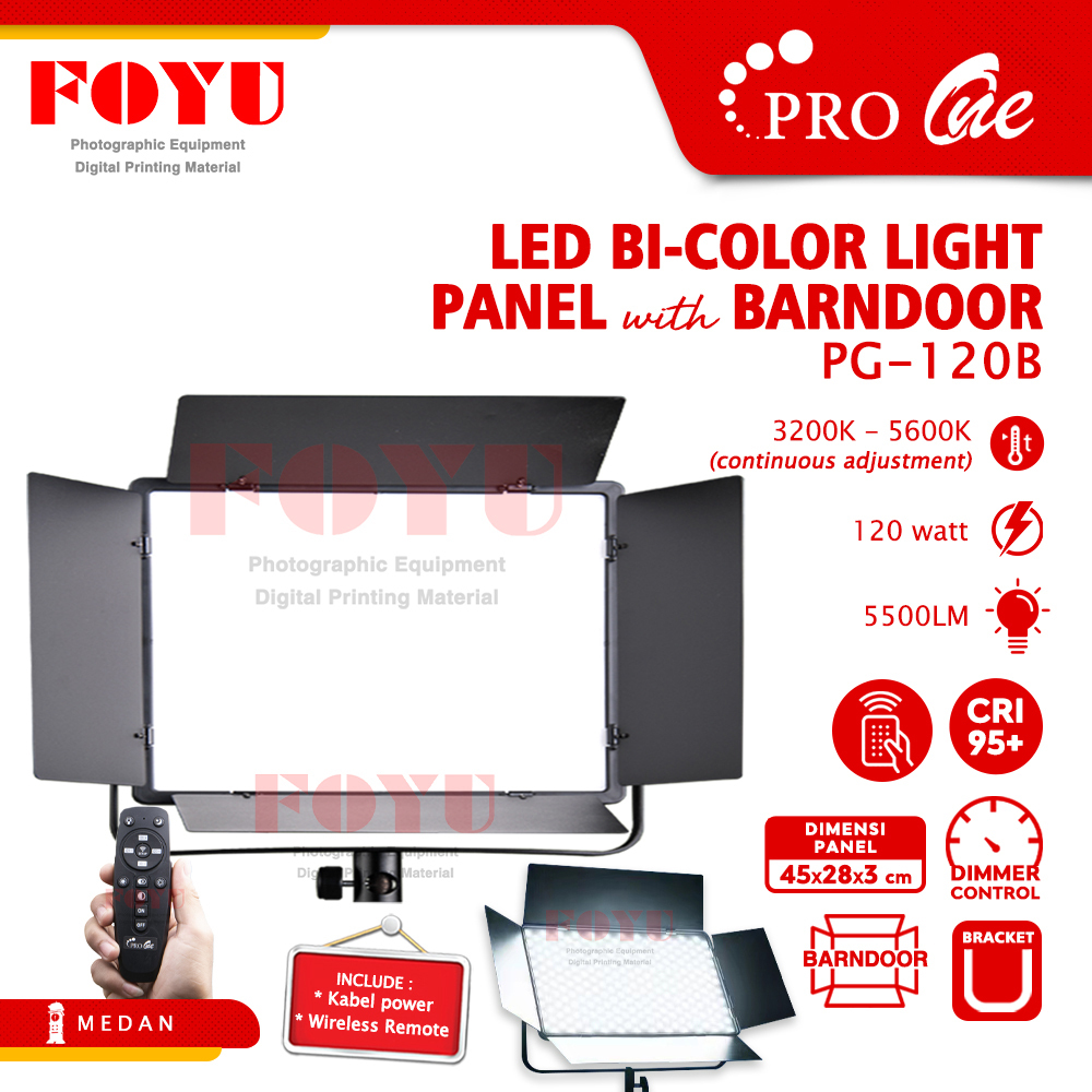 Jual LED BiColor Light Panel Barndoor Lampu Kotak 120W Kotak Penerangan ...