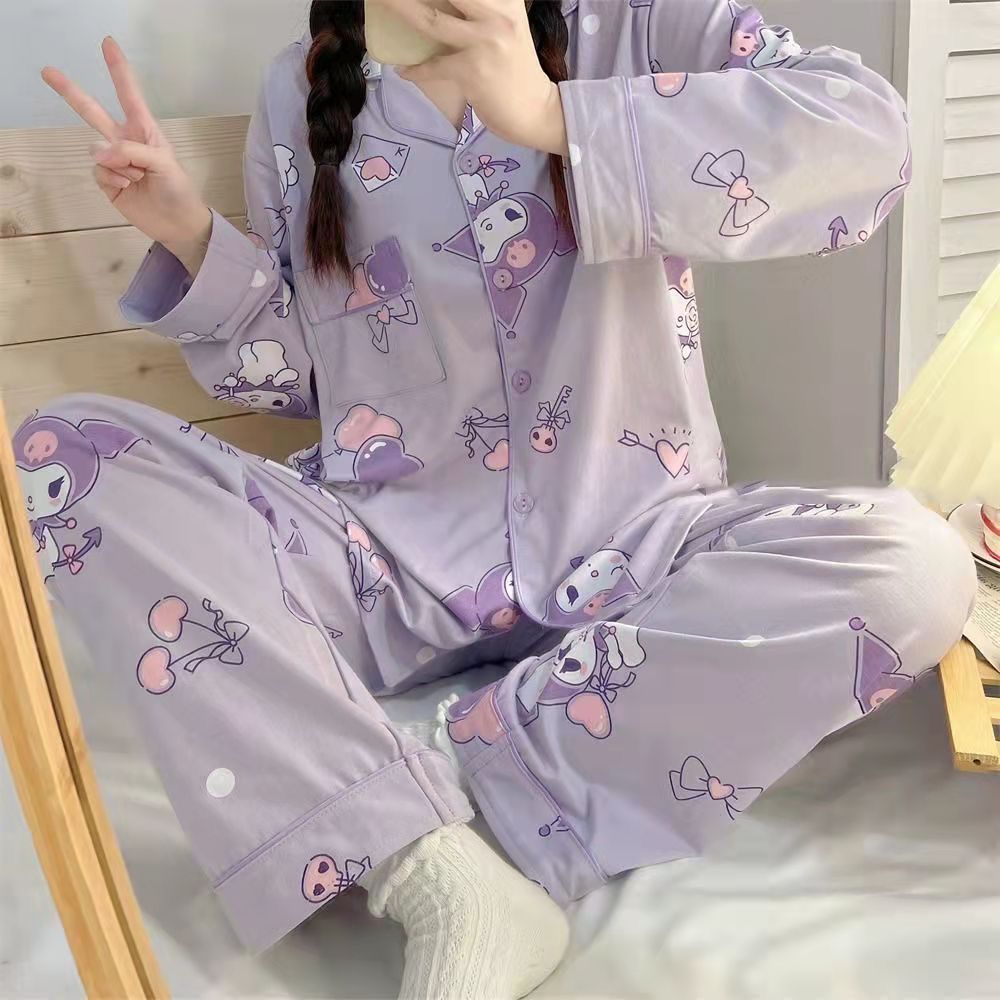 Jual BAJU TIDUR PIYAMA CINNAMOROLL KUROMI MELODY STITCH HELLO KITTY ...