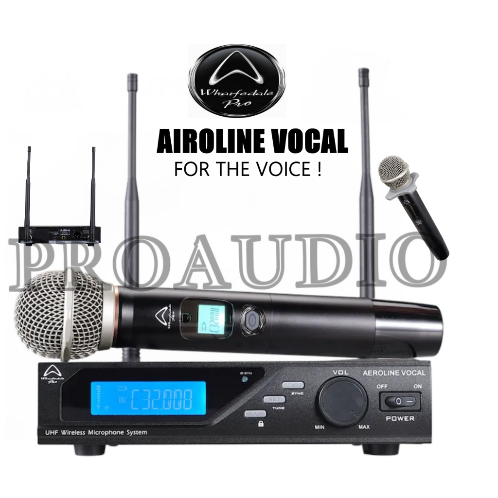 Jual MIC WIRELESS WHARFEDALE AIROLINE VOCAL SINGLE MICROPHONE ORIGINAL ...