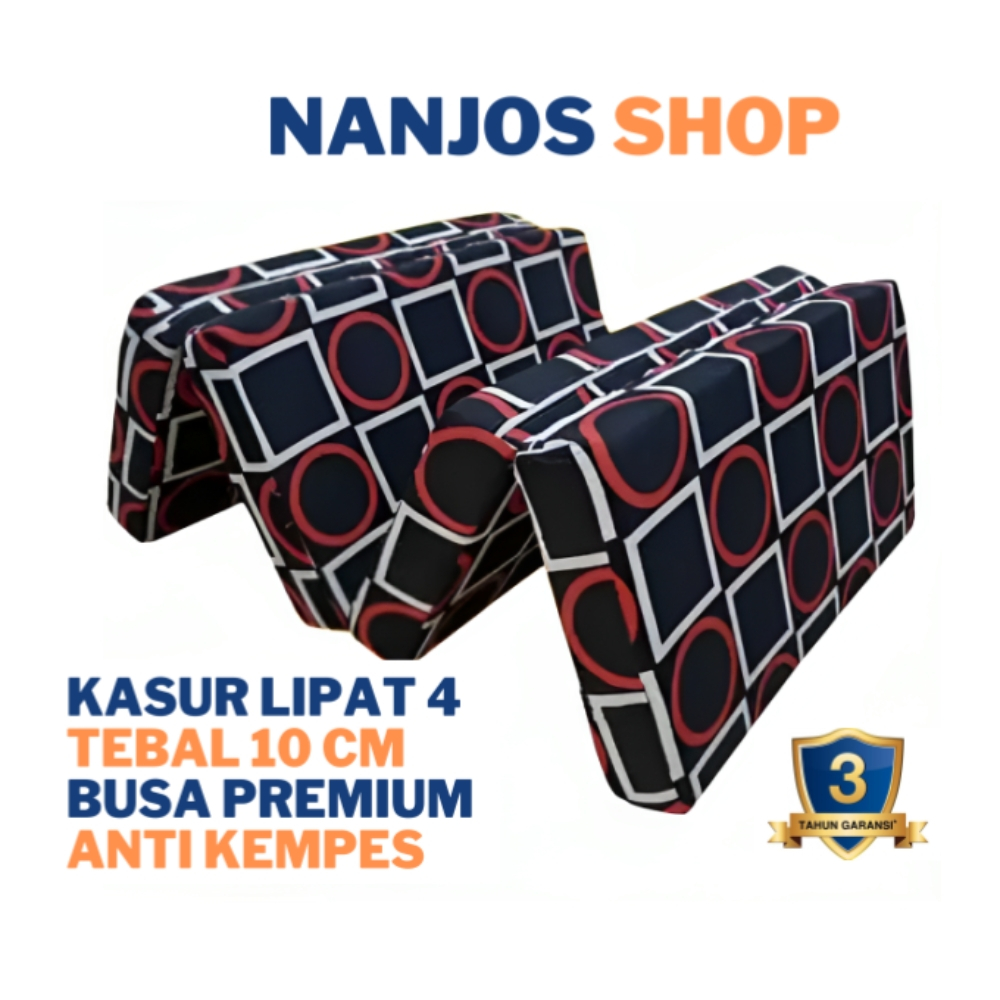 Jual [FREE ONGKIR & BISA COD] Kasur lipat Busa Anti Kempes Lipat 4 ...