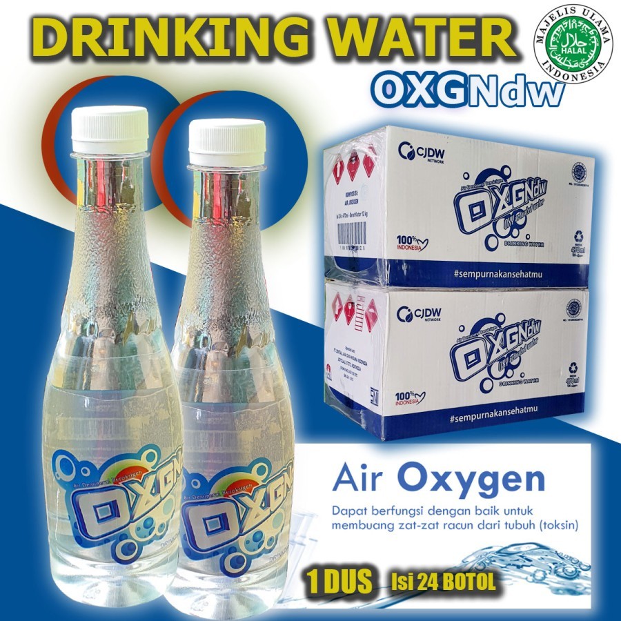 Jual Air OxyNdw Oksigen Drinking Water | 1 Dus Isi 24 Botol | Shopee ...