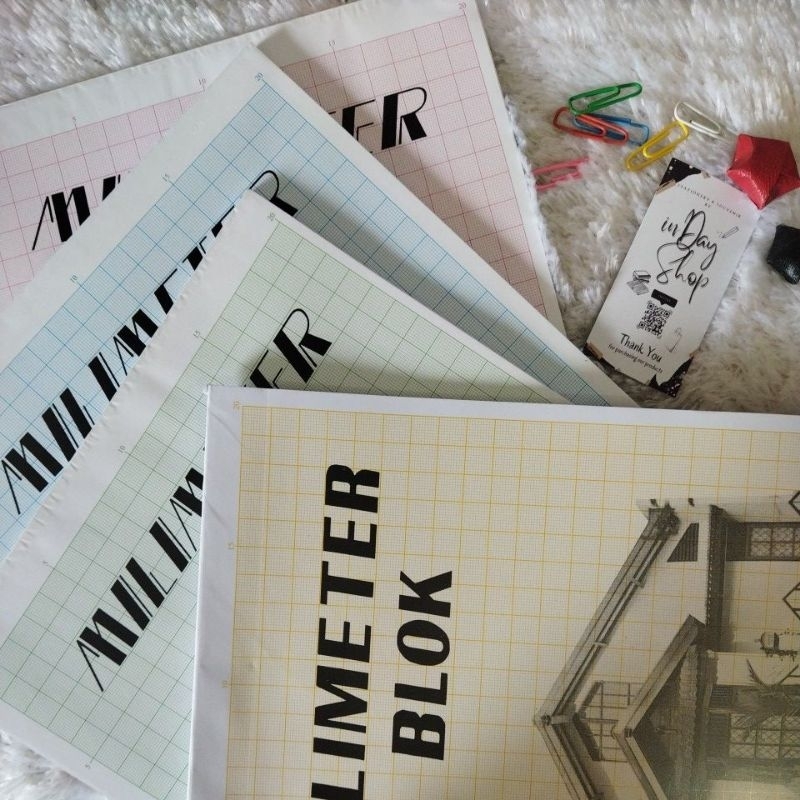 Jual (50lembar) Millimeter Blok /Buku Milimeter | INDAY SHOP | Shopee ...
