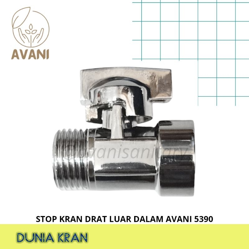 Jual STOP KRAN MINI STOP KRAN DRAT DALAM LUAR 1/2" AVANI | Shopee Indonesia