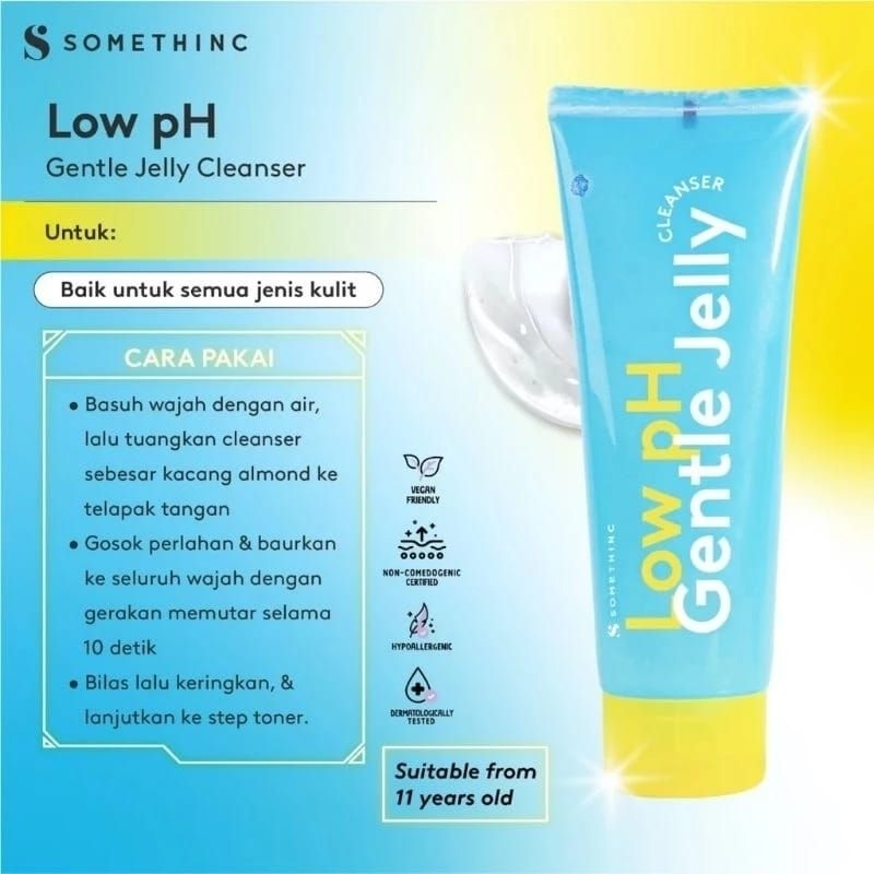 Jual SOMETHINC Low Ph Gentle Jelly Cleanser 50ml & 100ml | Shopee Indonesia