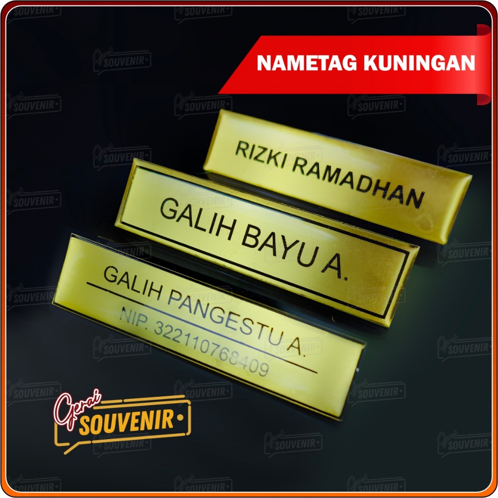 Jual Name Tag Nama Dada Paku Magnet Peniti Kuningan Resin - Dokter ...