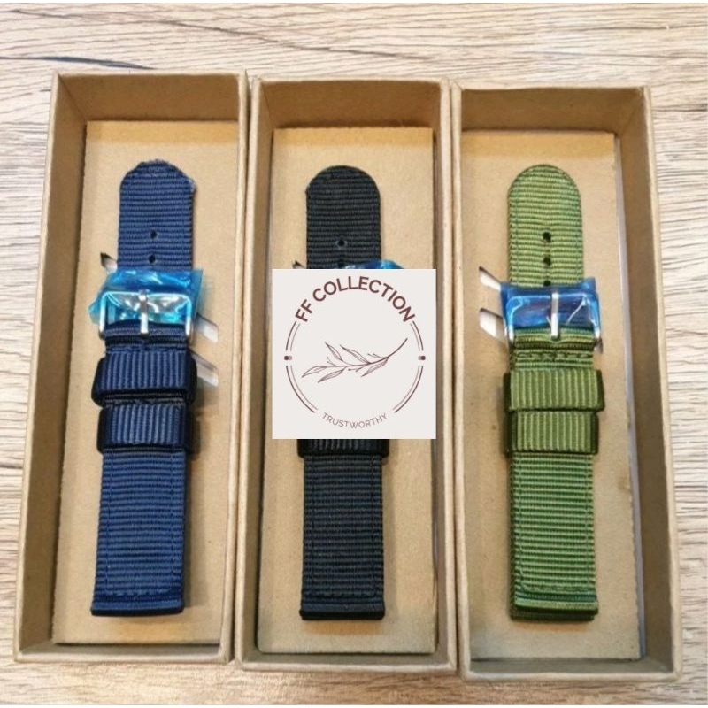 Jual FF Tali Strap Nato Jam tangan Kanvas Canvas Nylon Strap Ukuran ...