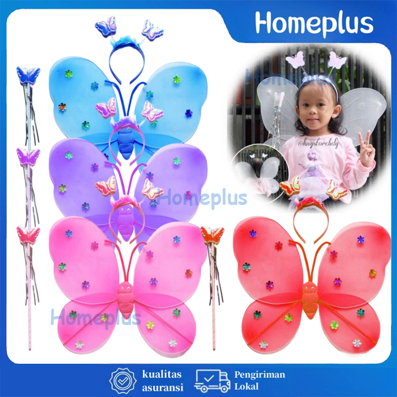 Jual HomePlus Kostum Anak Sayap Peri Kupu Sayap Kupu Kupu Kupu Set ...